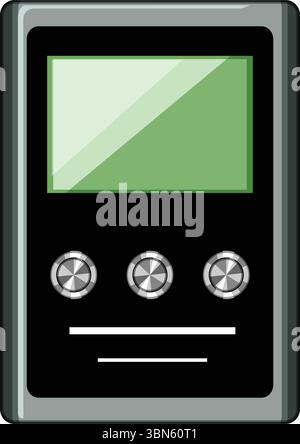 measurement watt meter cartoon vector illustration Stock Vector Image ...