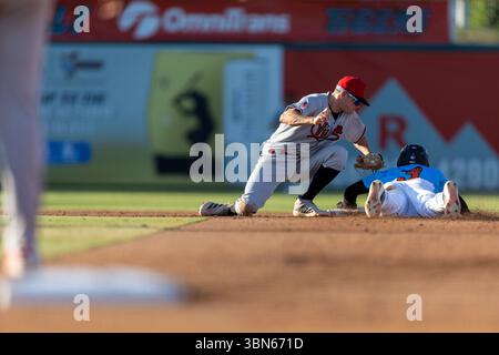 J.D. Dix (26) of the Visalia Rawhide bats against the Inland Empire ...
