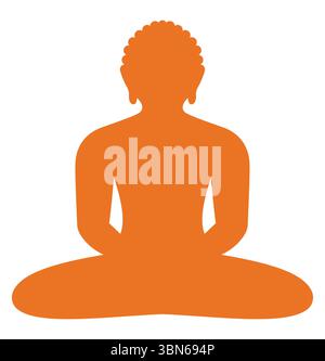 Minimalist Mahavir Jayanti Illustration , Jain Tirthankara Vector ...