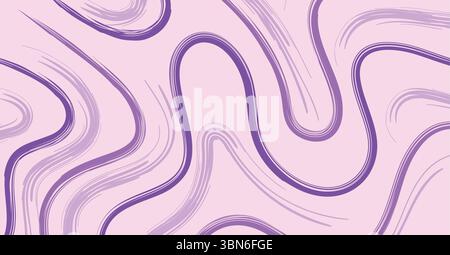 Vector abstract background with expressive purple wave motion flow ...