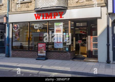 Branch of the fast food chain of Wimpy, in Woolwich town centre, East ...