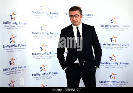 Hristijan Mickoski primeminister of North Macedonia and leader of the ...