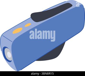 outdoor hand crank flashlight cartoon vector illustration Stock Vector ...
