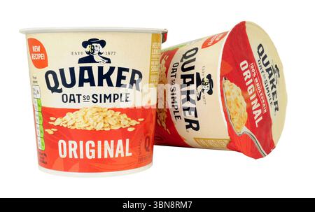 Quaker oat so simple original flavour instant porridge oats in a 63g ...