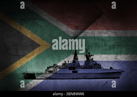 South African Navy Frigate warship Stock Photo - Alamy