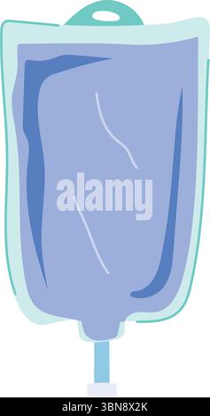 solution iv fluid bag cartoon vector illustration Stock Vector Image ...