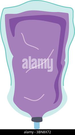 solution iv fluid bag cartoon vector illustration Stock Vector Image ...