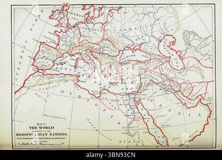 World Map - 1897 Stock Photo - Alamy