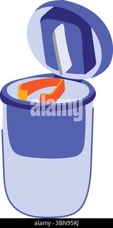 blade pill cutter cartoon vector illustration Stock Vector Image & Art ...