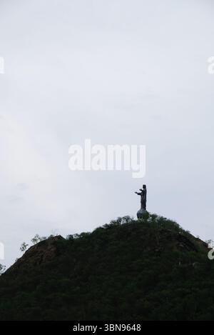 Cristo Rei of Dili Statue on the top of the hill, Timor Leste Stock ...