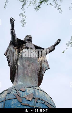 Cristo Rei of Dili Statue on the top of the hill, Timor Leste Stock ...