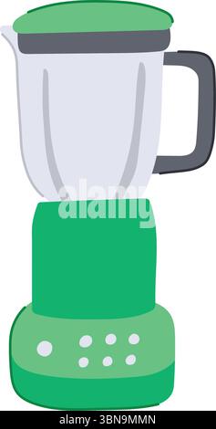 compact smoothie blender cartoon vector illustration Stock Vector Image ...