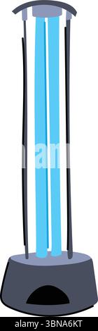 technology uv light sanitizer medical cartoon vector illustration Stock ...