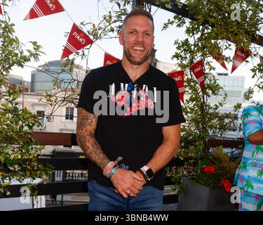James Haskell attends the Lady Wimbledon's Rooftop Tennis Party at the ...