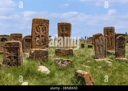 Cemetery of khachkars in Noratus is the largest in the world. Country ...