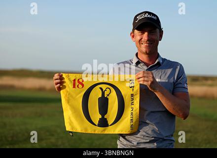 John Axelsen poses for a portrait after he qualifies for The 153 Open ...