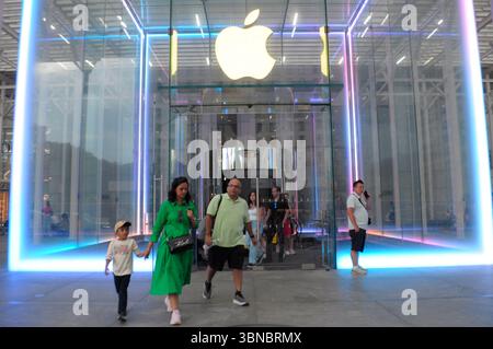 An Apple store is seen on Fifth Avenue in Manhattan, New York City ...