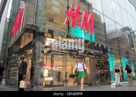 An H&M store is seen in Manhattan, New York City Stock Photo - Alamy