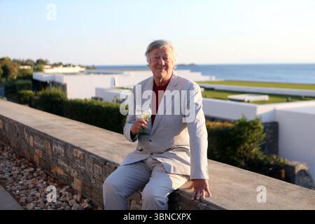 British actor STEPHEN FRY enjoy his drink during Economist Conference ...