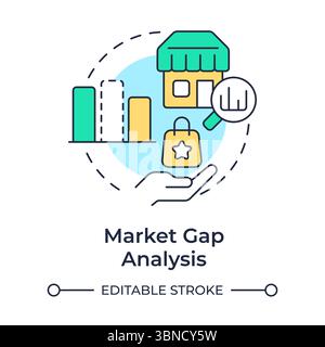 Gap analysis multi color concept icon Stock Vector Image & Art - Alamy