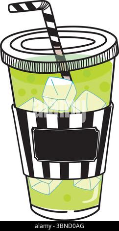 drink tea matcha Stock Vector Image & Art - Alamy