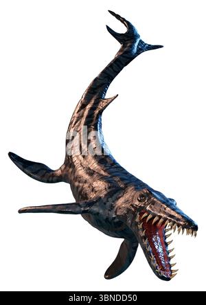 3D rendering of a Mosasaurus, sea creature, prehistoric dinosaur ...