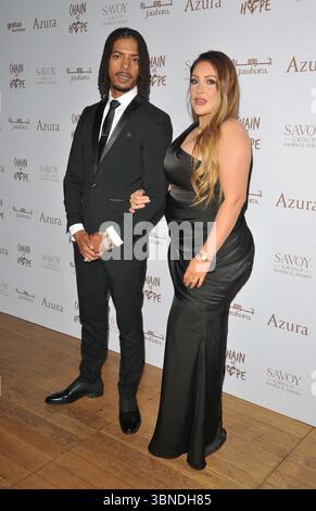 London, UK. Fazer and guest at the Chain of Hope Gala. Natural History ...