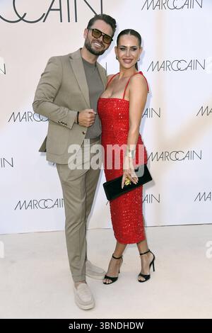 Jessica Haller und Johannes Haller bei der Marc Cain Fashion Show A ...