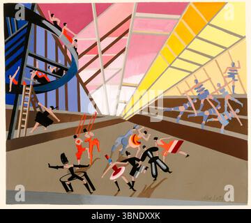 Alexandra Exter, Stage Design. Project for an Operetta (Projet pour une ...