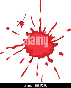 detection blood stain cartoon vector illustration Stock Vector Image ...