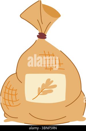 brand cereal bag cartoon vector illustration Stock Vector Image & Art ...