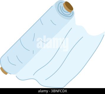 preservation cling film cartoon vector illustration Stock Vector Image ...
