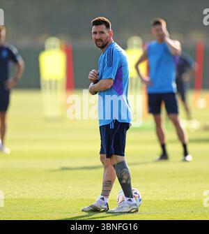 Lionel Messi of Argentina during the FIFA World Cup, Qatar. , . in ...