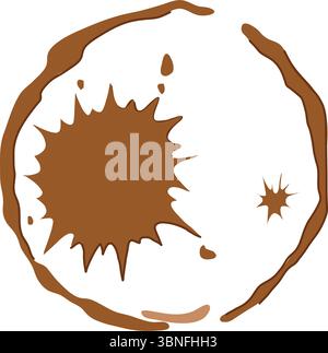 removal coffee stain cartoon vector illustration Stock Vector Image ...