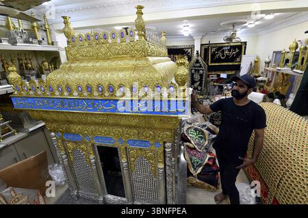 Vendor sells sacred items used in Azadari for Muharram-ul- Haram sacred ...