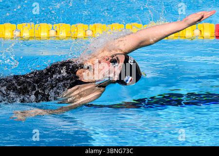 Carolin Davegna Cermelli of Ebp Panama competes in the 100m Backstroke ...