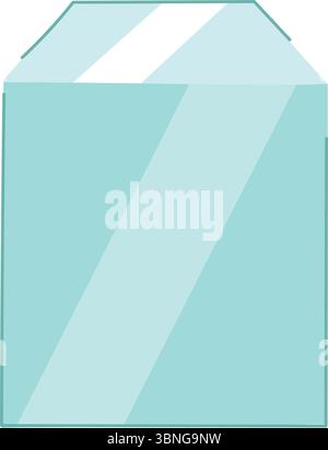 stemless glass plarform cartoon vector illustration Stock Vector Image ...