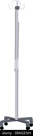 healthcare hydration iv drip stand cartoon vector illustration Stock ...