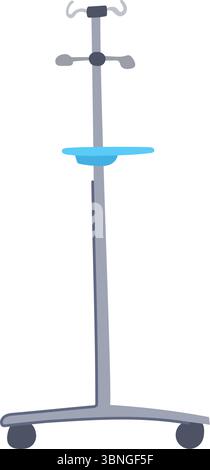 therapy hydration iv drip stand cartoon vector illustration Stock ...
