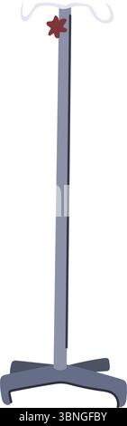 re hydration iv drip stand cartoon vector illustration Stock Vector ...