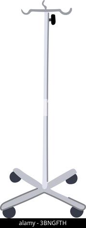 re hydration iv drip stand cartoon vector illustration Stock Vector ...