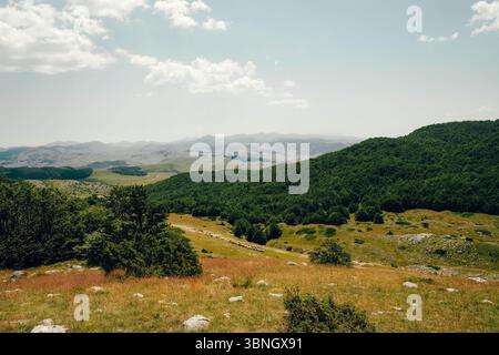 Beautiful view of hills under the clear sky Stock Photo - Alamy