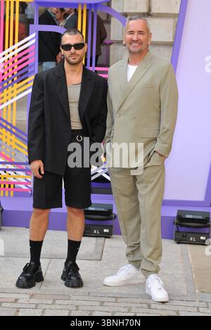 Stavros Agapiou and DJ Fat Tony attend Skate at Somerset House with ...