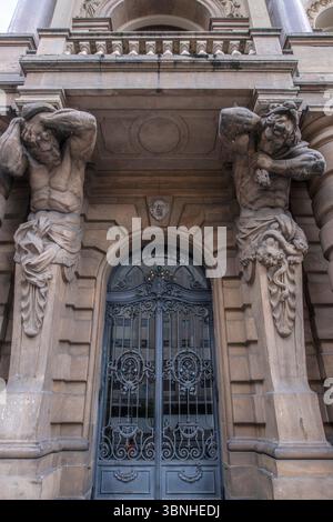Sao Paulo, Brazil - dec31, 2024: Details of sculptures in the external ...
