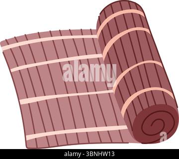 nori sushi rolling mat cartoon vector illustration Stock Vector Image ...