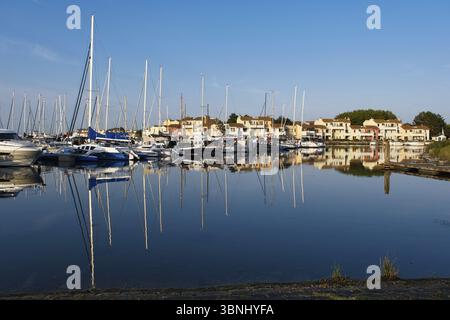 Marina on the Grevelingenmeer, the largest inland saltwater lake in ...