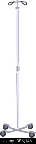 wellness hydration iv drip stand cartoon vector illustration Stock ...