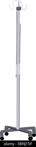healthcare hydration iv drip stand cartoon vector illustration Stock ...