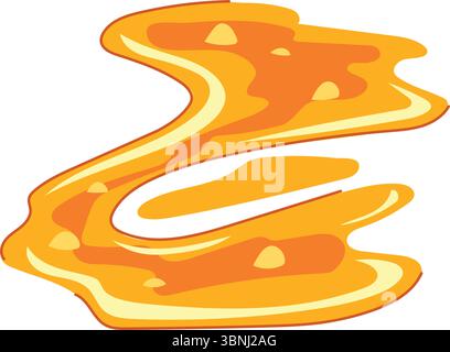 molten lava puddle cartoon vector illustration Stock Vector Image & Art ...