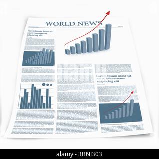 newspaper stock graphics business Stock Photo - Alamy
